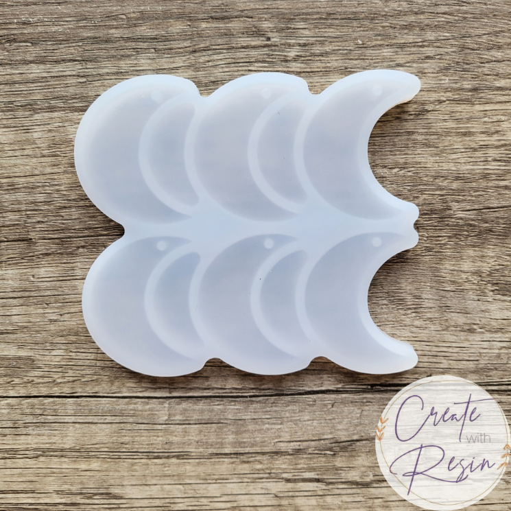 Crescent Moon Mould - Create Resin Craft Supplies