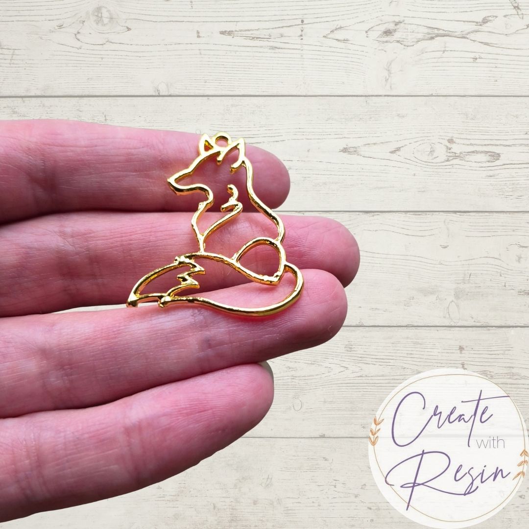 Fox Open Back Bezel - Create Resin Craft Supplies
