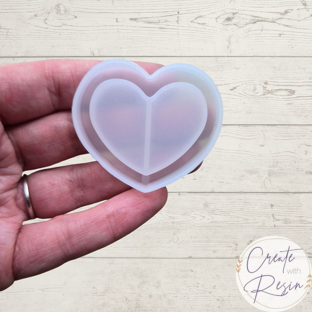 Heart Shaker / Trinket Dish Mold - Create Resin Craft Supplies
